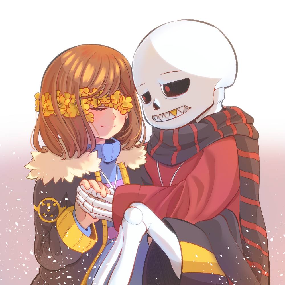 【繪圖】UNDERTALE AU - 繁花落盡（Sans X Frisk） - aassdd8957的創作 - 巴哈姆特
