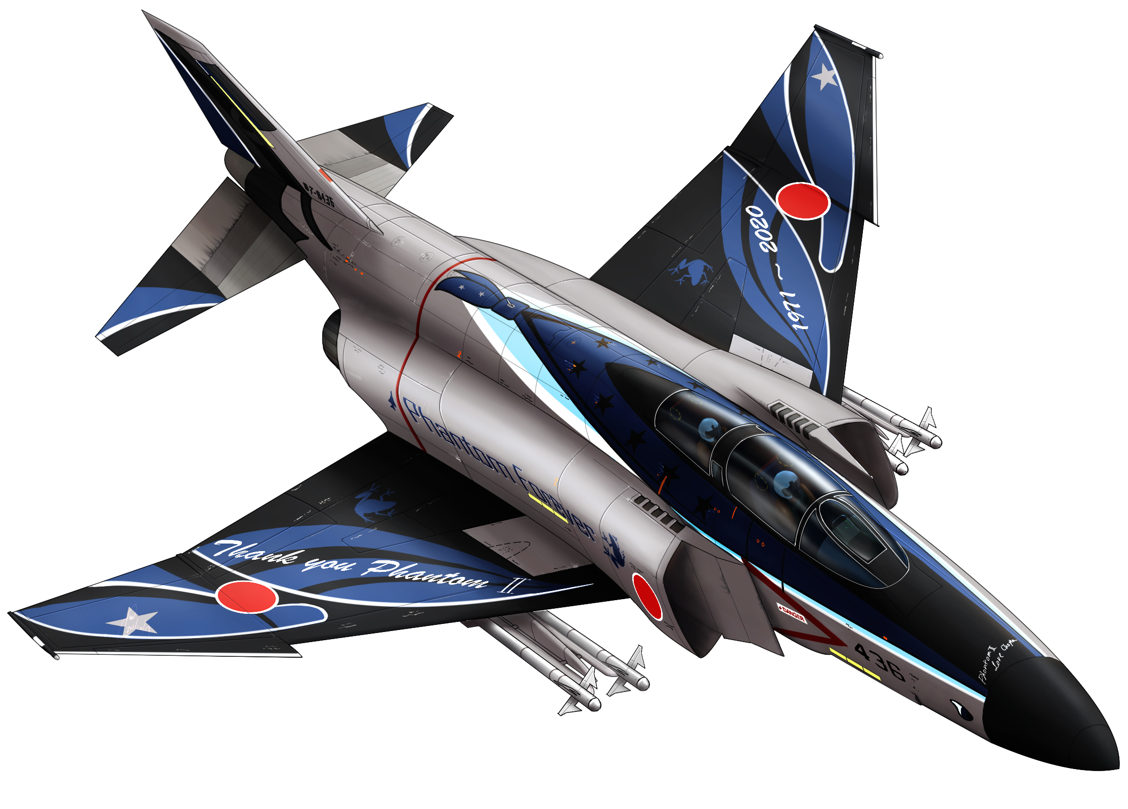 日本航空自衛隊 F4EJ 幽靈 301飛行隊 436號機 - sas3616yimie的創作 - 巴哈姆特