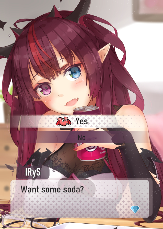 [達人專欄] 【IRyS 動圖】IRyS : Bae, want some soda? - roro900363的創作 - 巴哈姆特
