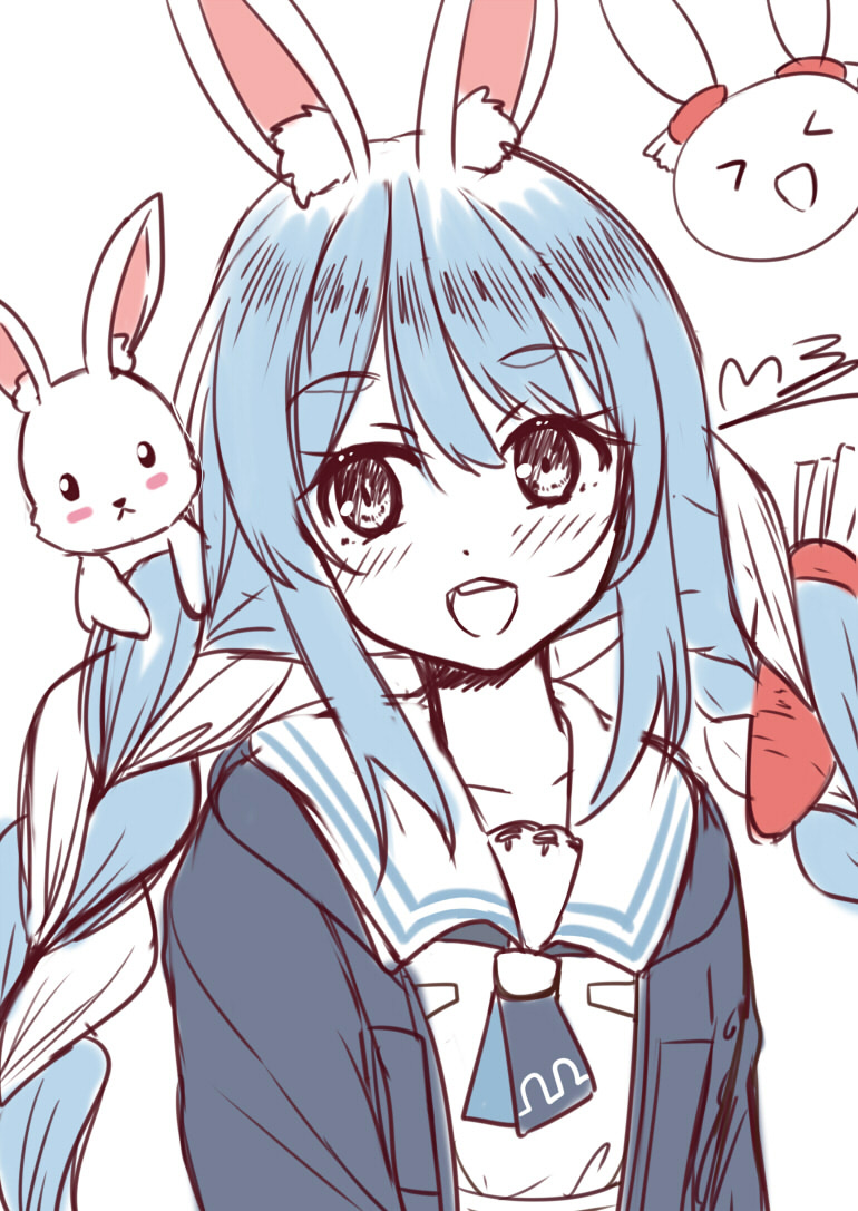 塗鴉繪-PEKO與兔兔 - maxft2的創作 - 巴哈姆特