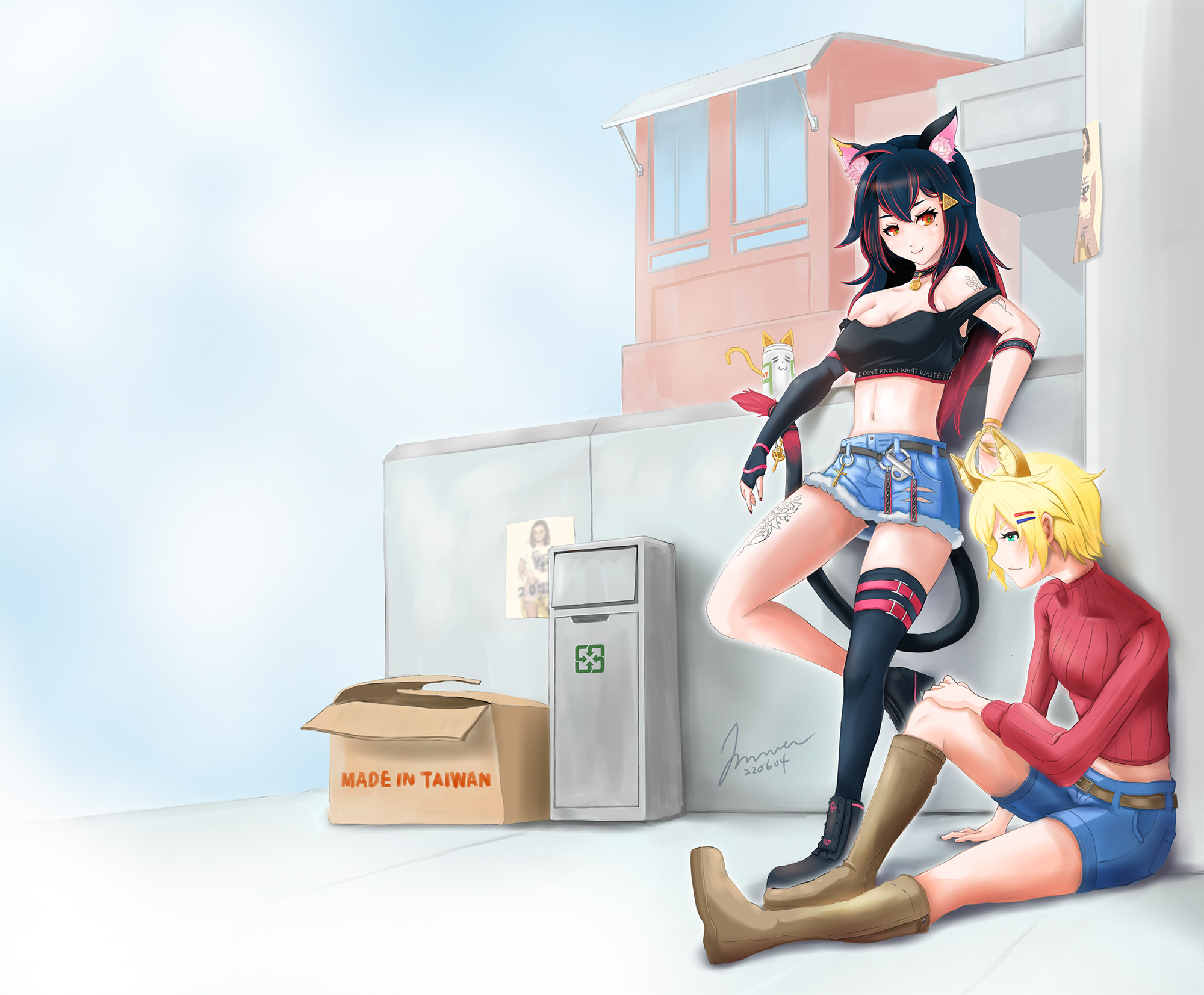 【台灣Vtuber】【夜見愛夢 & 對馬千里】 - imx192026的創作 - 巴哈姆特