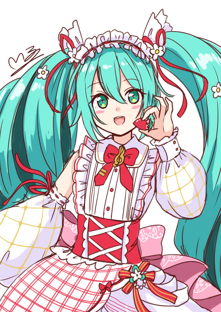 塗鴉繪-草莓初音w - maxft2的創作 - 巴哈姆特
