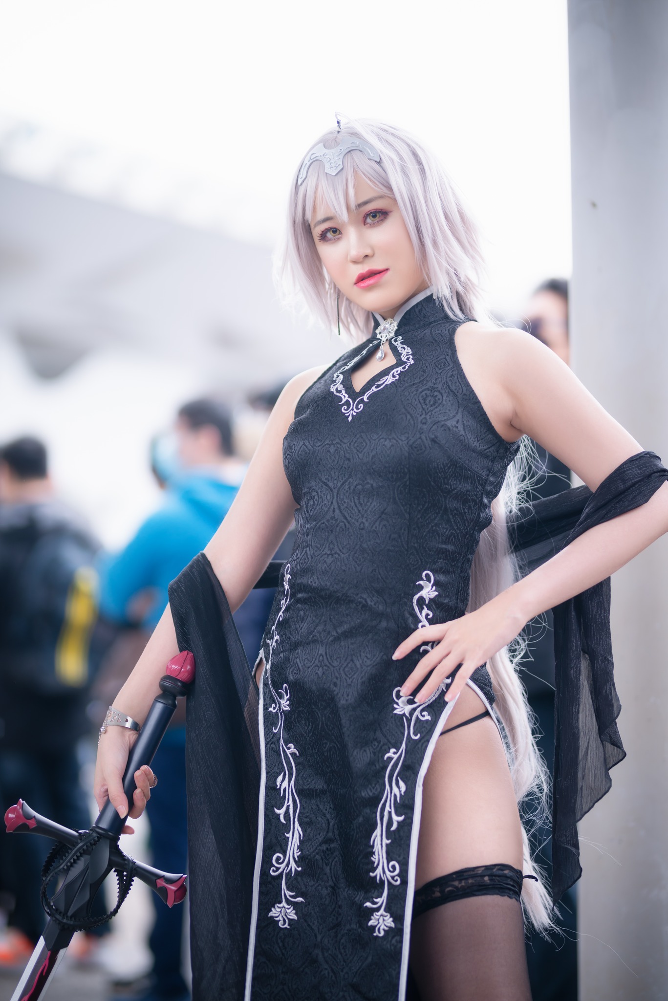 【落花凋零】FF40~Day1黑貞德旗袍 - chichi58525的創作 - 巴哈姆特