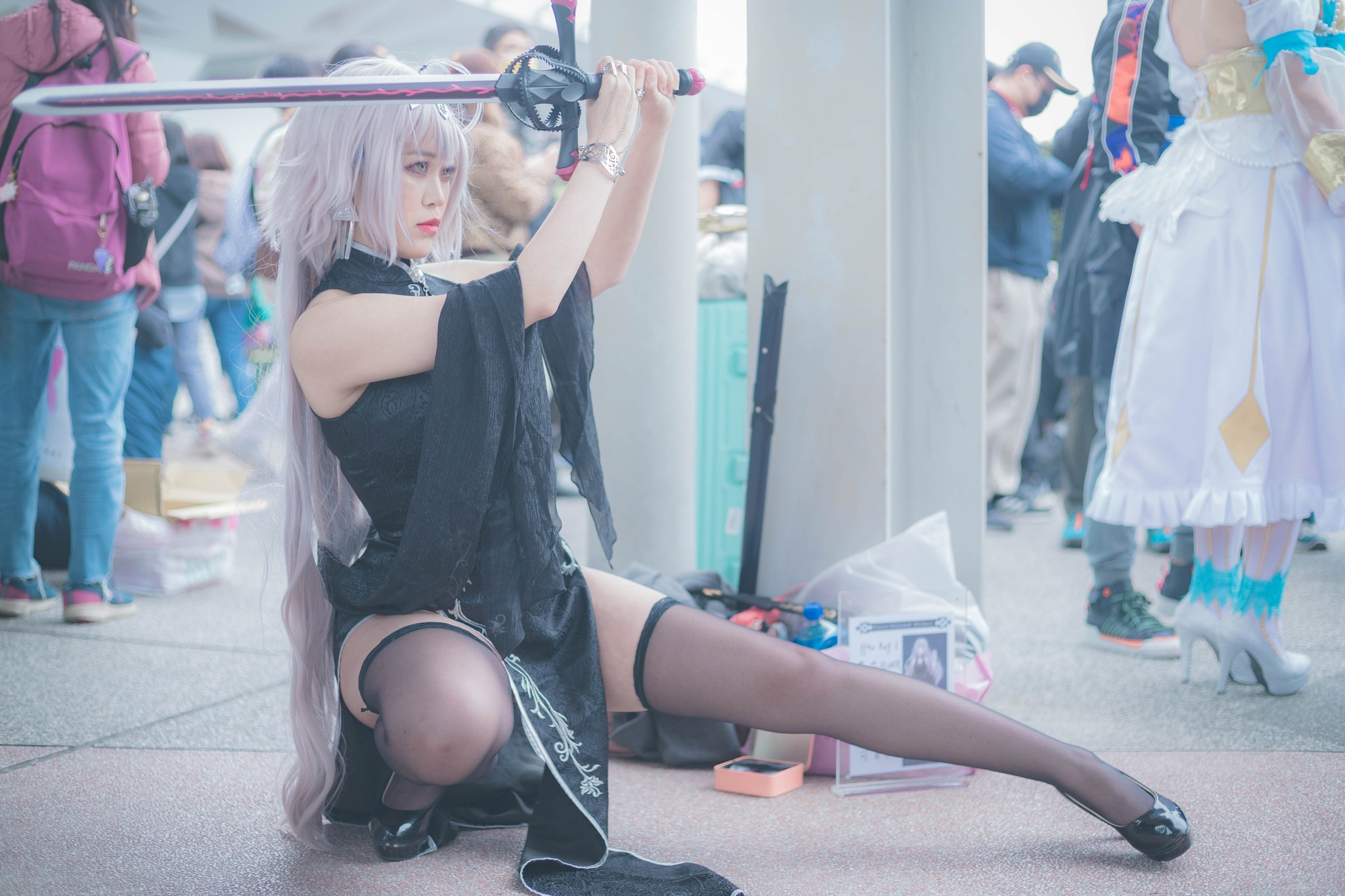 【落花凋零】FF40~Day1黑貞德旗袍 - chichi58525的創作 - 巴哈姆特