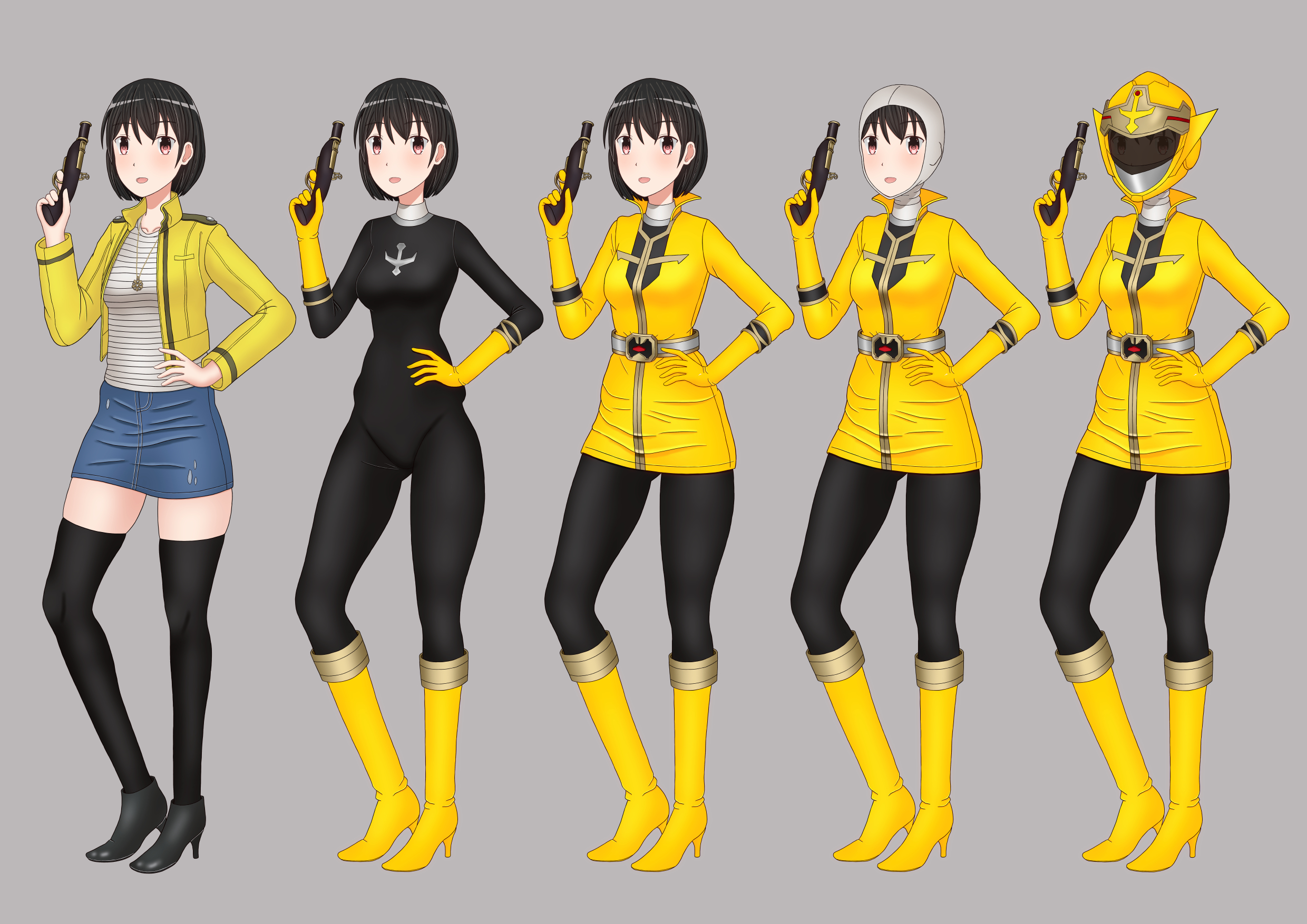 星海戦隊カイザーファイブ カイザーイエロー - sdkfz813的創作 - 巴哈姆特