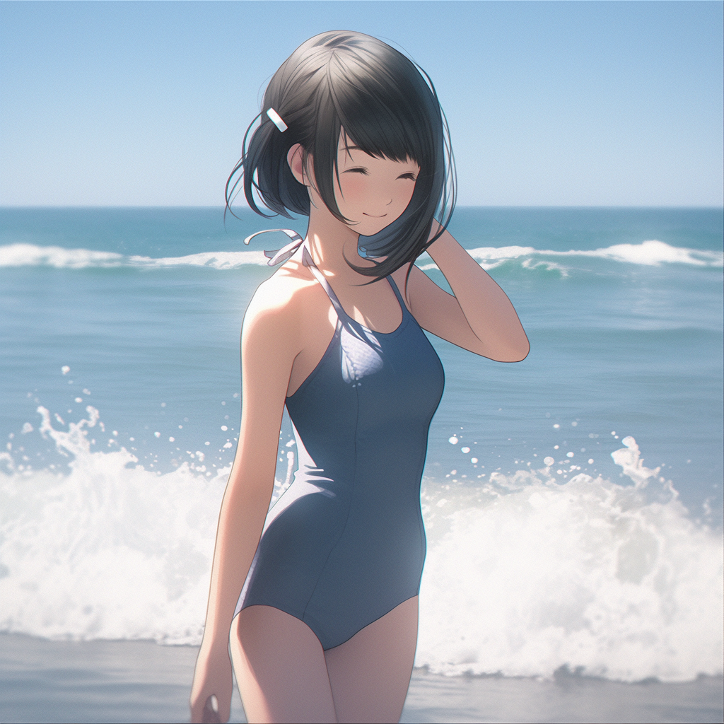 [AI] 泳裝X海邊 - niravaabhas的創作 - 巴哈姆特