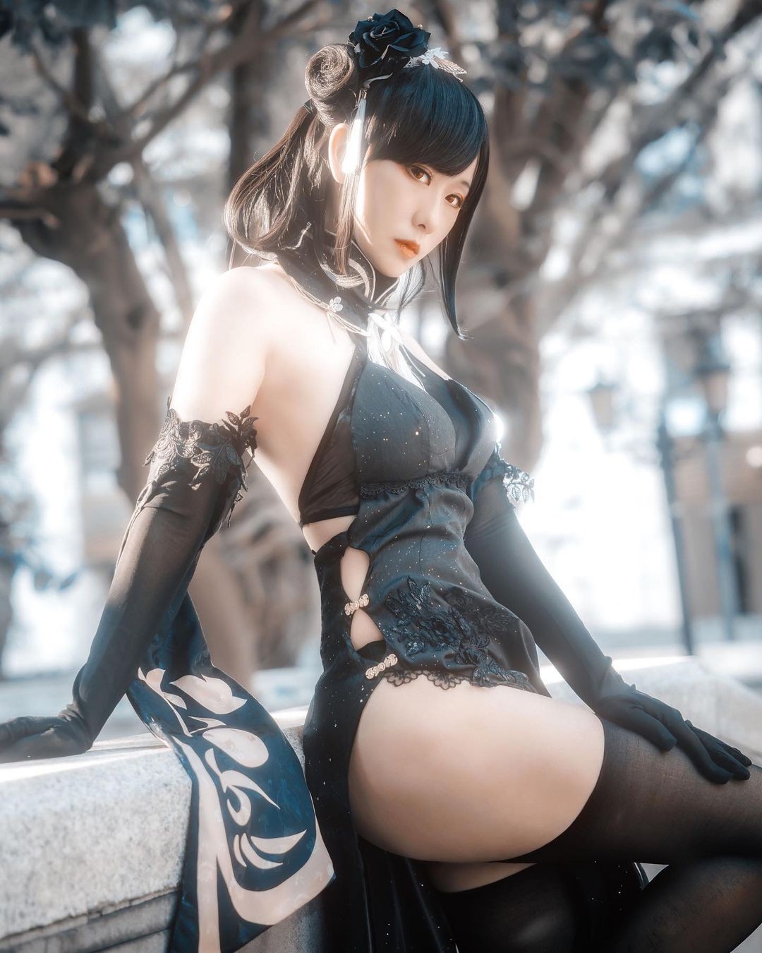 【Cos】碧藍航線 / 鎮海 旗袍Ver. - aij09的創作 - 巴哈姆特