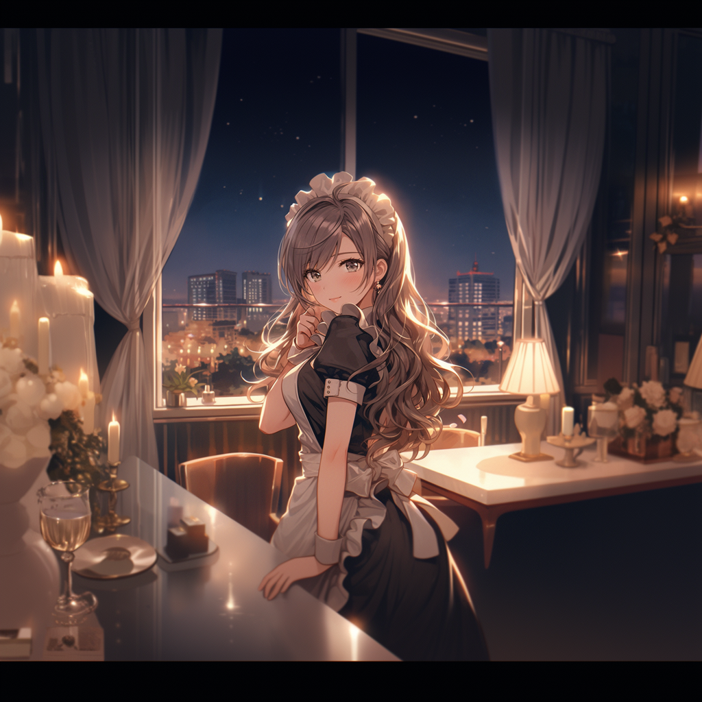 [AI] 女僕 ON bed - niravaabhas的創作 - 巴哈姆特