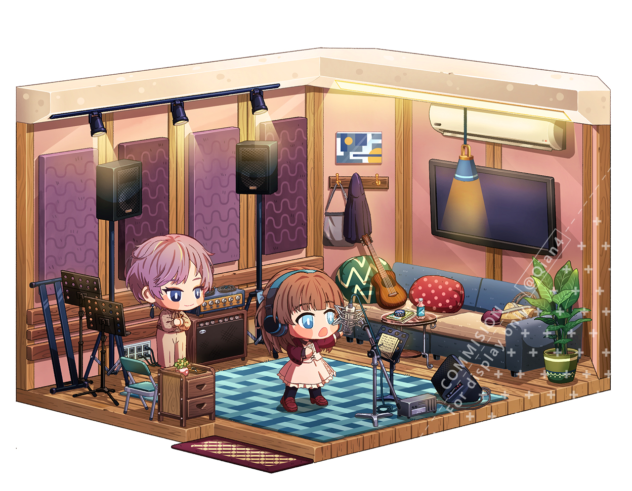 ｜插畫／驚喜包｜小小商店Plus-錄音室&現代書店咖啡廳 - chanya017的創作 - 巴哈姆特