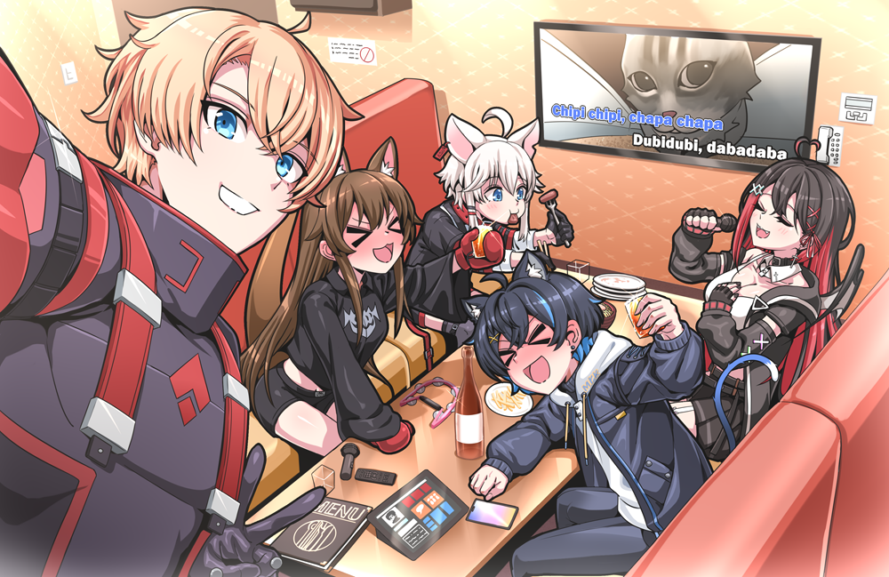 [達人專欄] 委託繪-Vtuber的卡拉OK內的合照 - xzeroaxl2006的創作 - 巴哈姆特