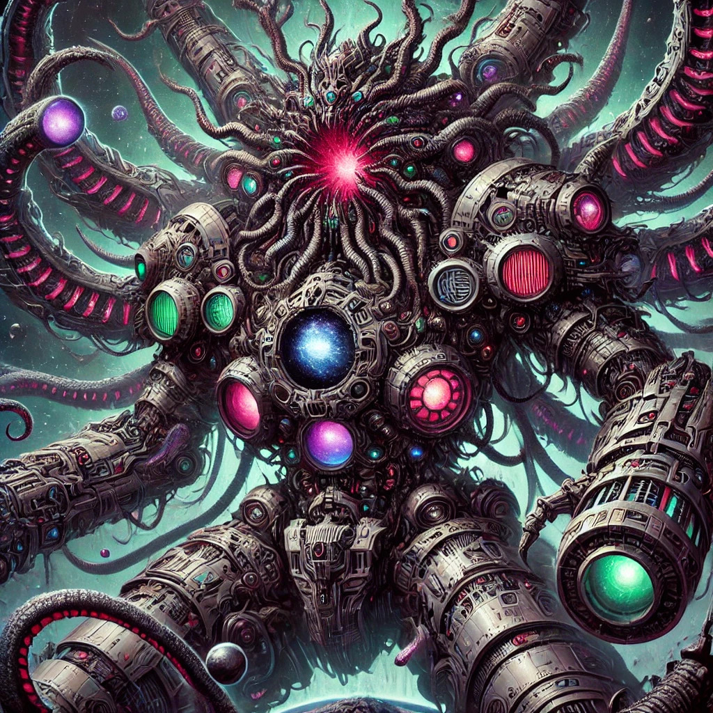 用AI參考克蘇魯神話設計巨大機甲 - creamcoffee的創作 - 巴哈姆特