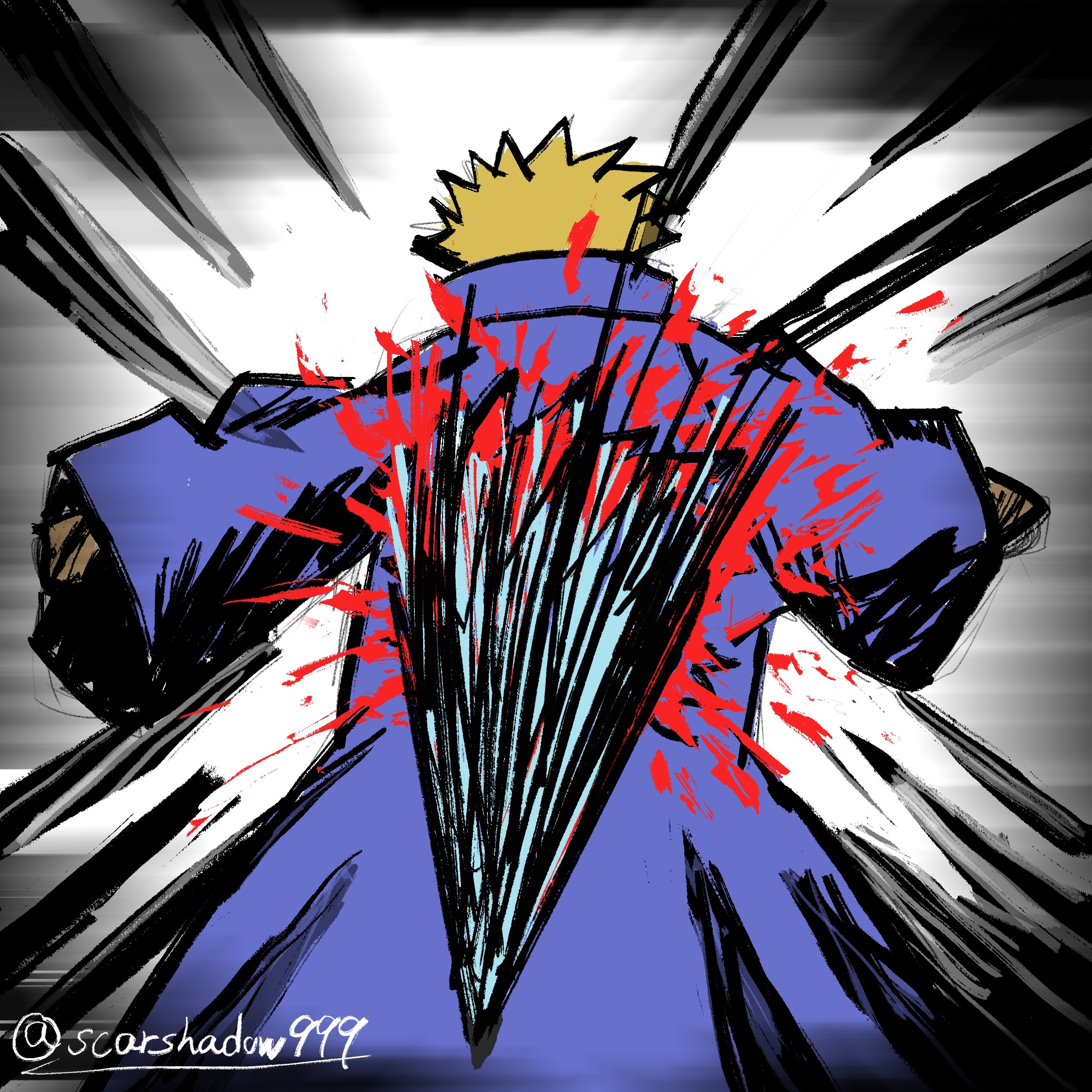 Inktober 2025 Day 6:Pierce 《貫通》 - scarshadow99的創作 - 巴哈姆特