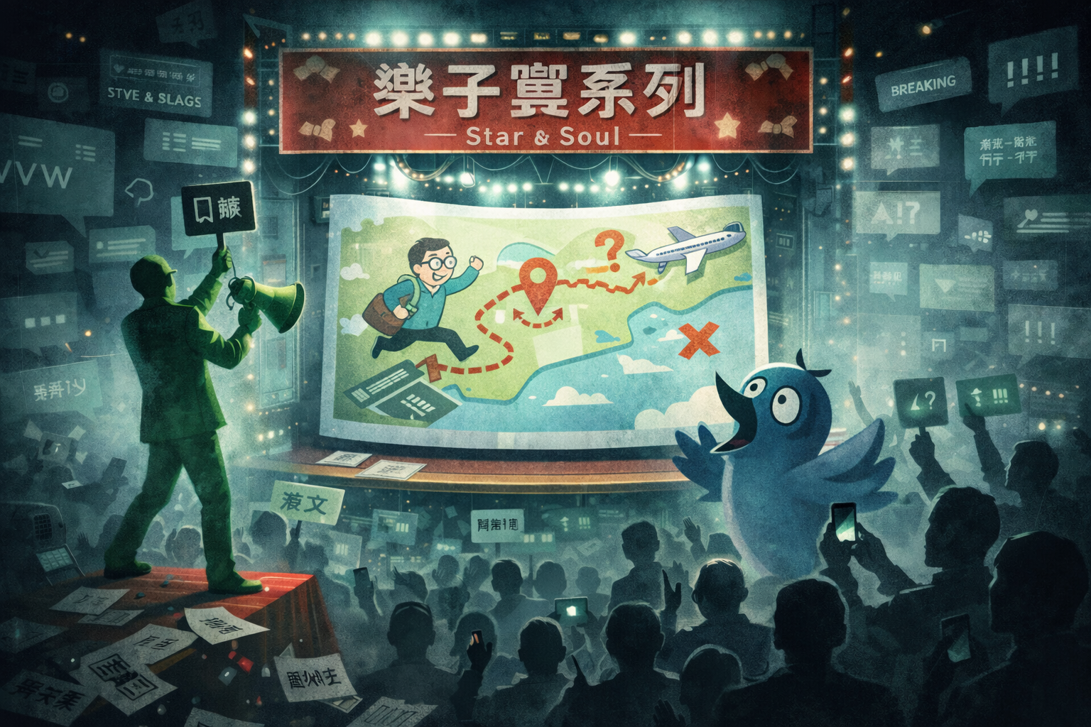 ⭐《樂子黨系列 2》〈青鳥逃亡劇本：當政治不查證，只求爽感〉 - z40445的創作 - 巴哈姆特