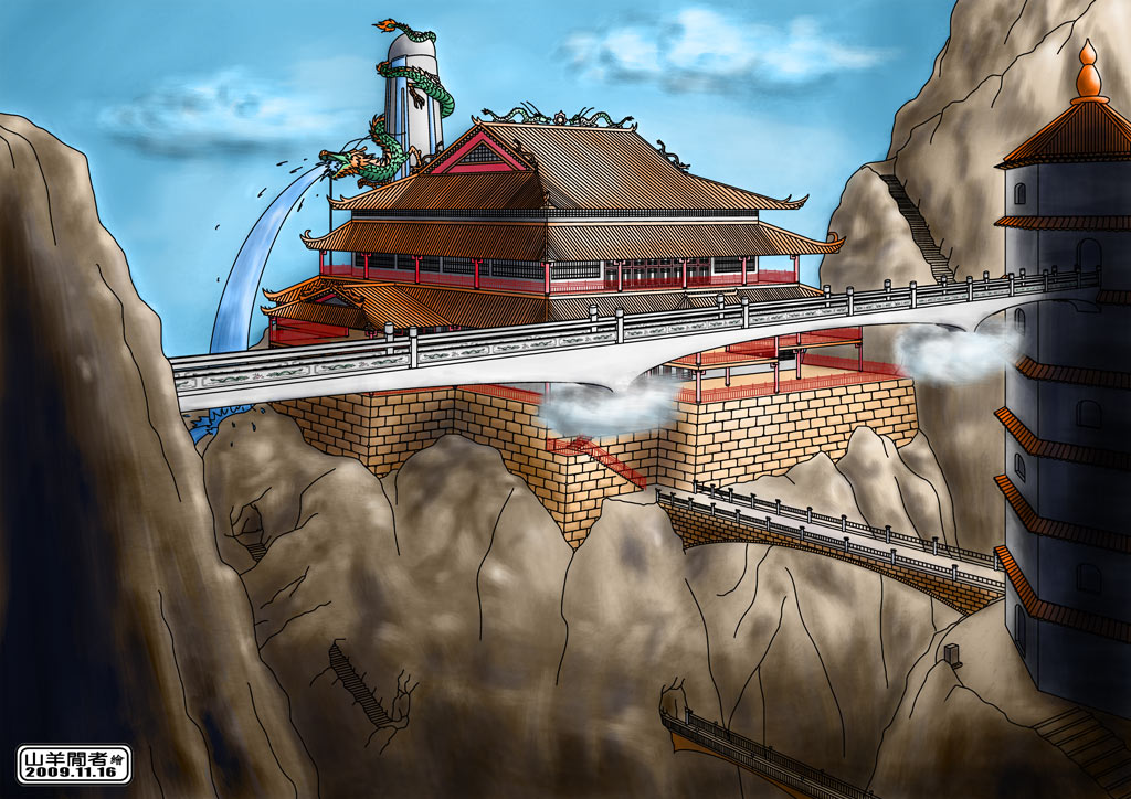 20091116聯成中式場景-晨 - darkgoat的創作 - 巴哈姆特