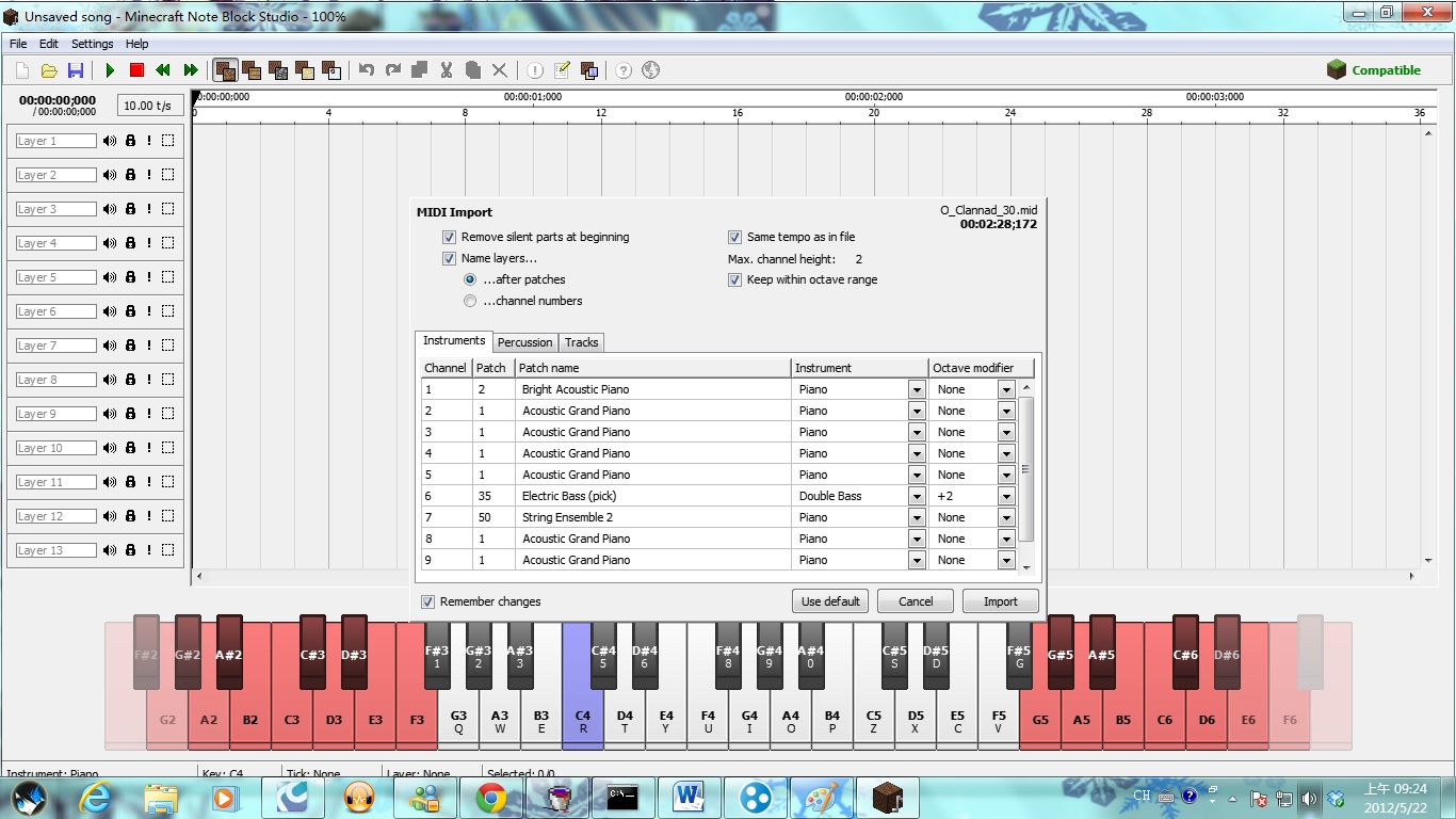 【情報】Minecraft Note Block Studio 讓你馬上變音樂神人 @Minecraft 我的世界（當個創世神） 哈啦板 - 巴哈姆特