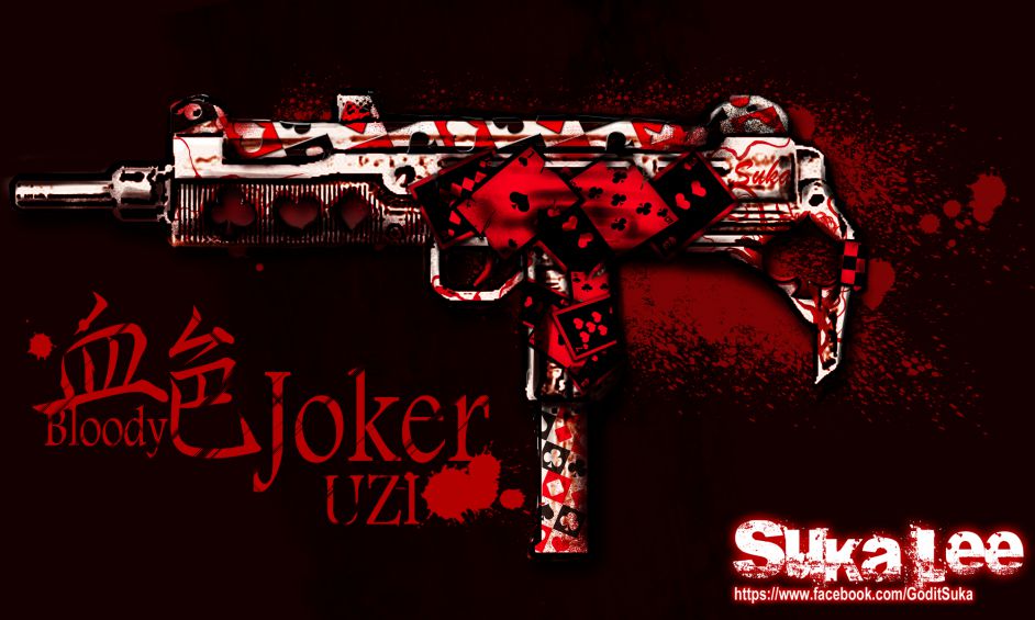 【心得】[Suka蘇卡]2012年8月設計創作槍枝-血色Joker UZI @New SF Online 哈啦板 - 巴哈姆特