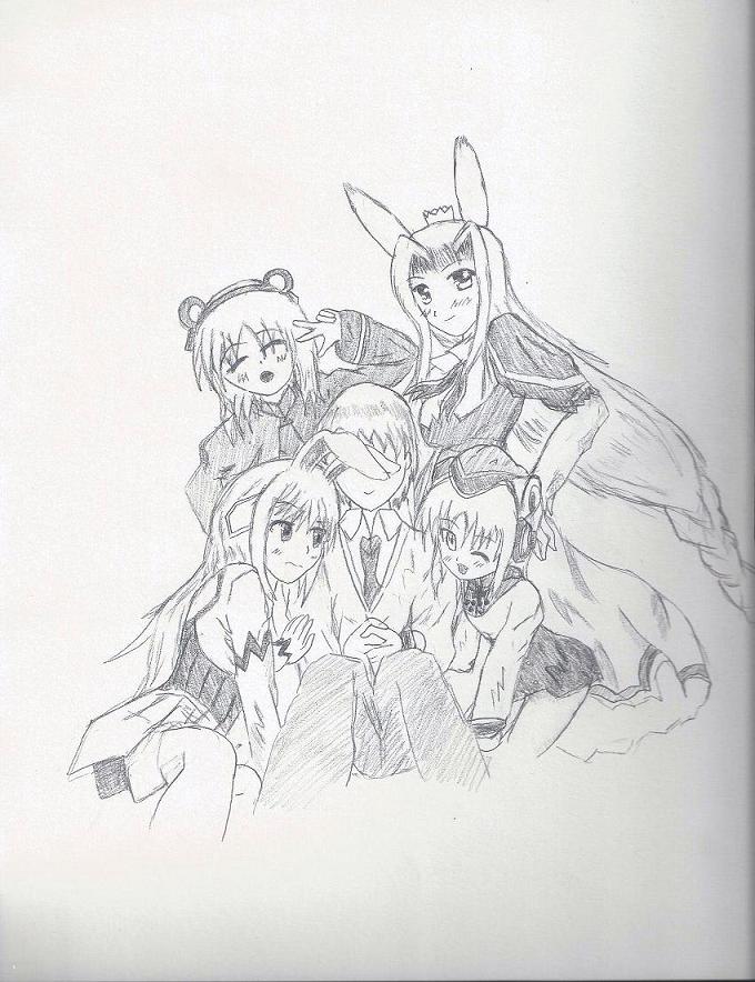 【手繪圖】指揮官與GA們的合照 - gn01920249的創作 - 巴哈姆特