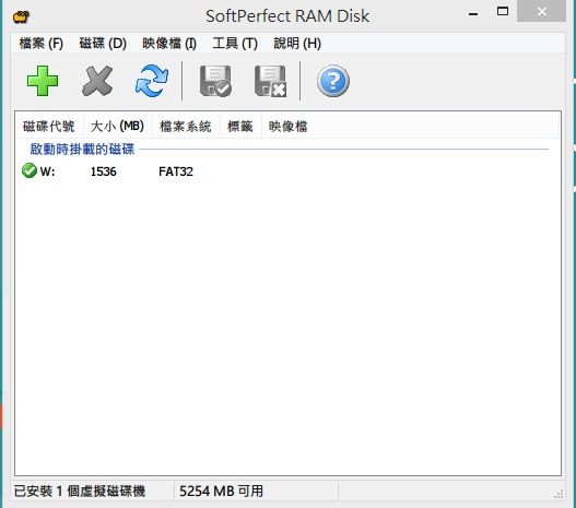 好用的RAMDISK軟體 - SoftPerfect RAM Disk - 支援WIN8 - KOKOLALAMA的創作 - 巴哈姆特