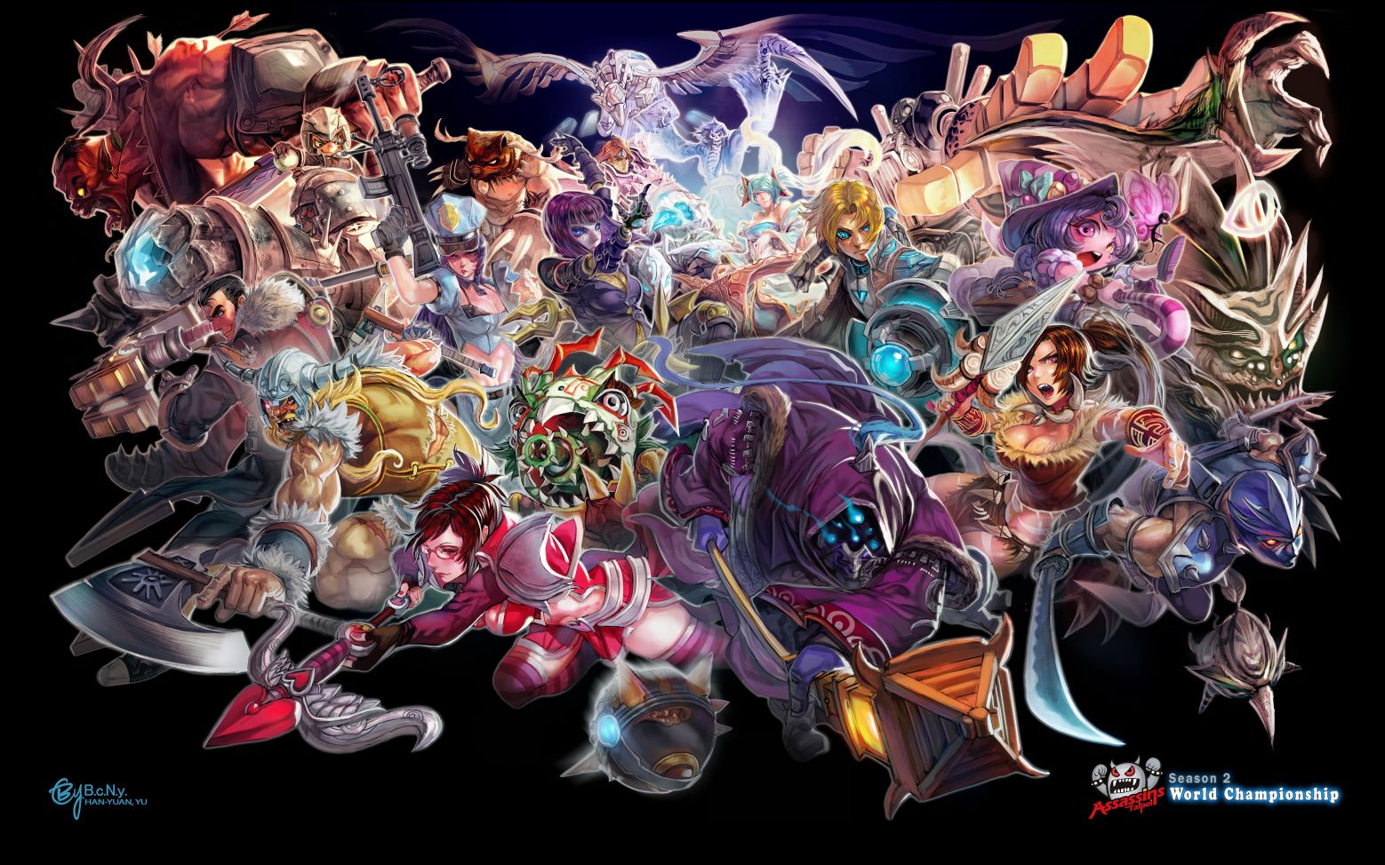 【繪圖】TPA S2 World Championship 祭品插畫完成!! @英雄聯盟 League of Legends 哈啦板 - 巴哈姆特