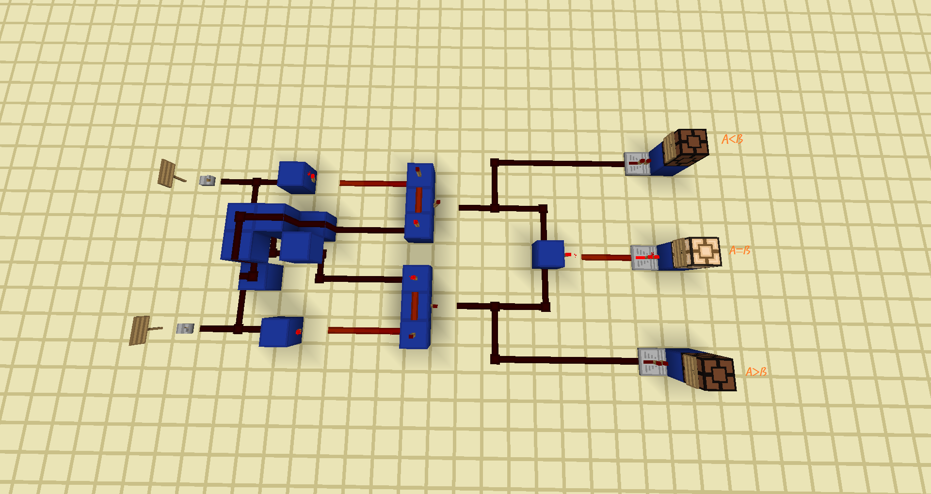 【心得】一位元數位比較器(digital comparator) @Minecraft 我的世界（當個創世神） 哈啦板 - 巴哈姆特