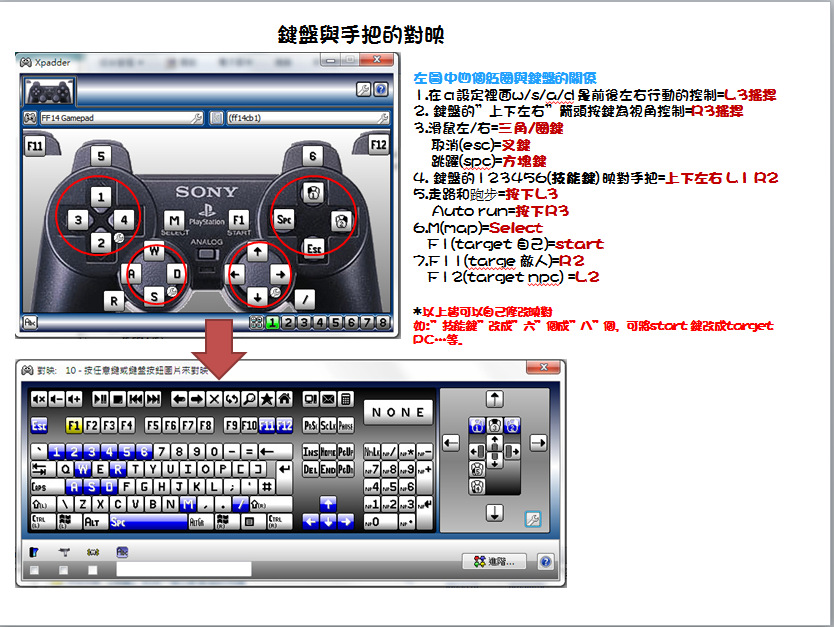 用PS2手把玩新生FF14cβ1(Xpadder設定) - cless的創作 - 巴哈姆特
