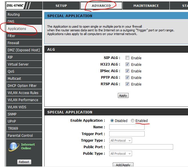 『教學』中華電信 P874 & D-Link DIR-101 開port (新增 DSL 6740c) - opx212的創作 - 巴哈姆特