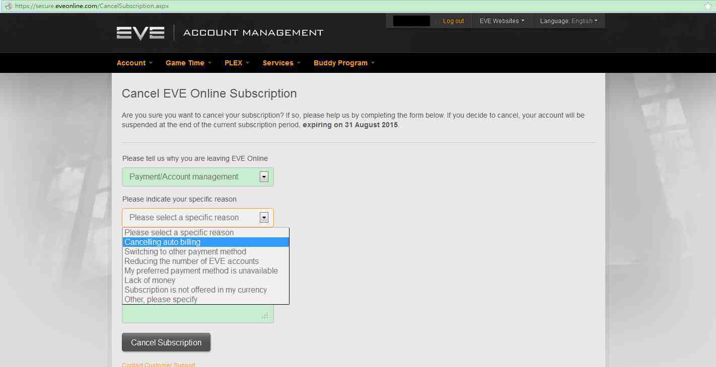 【問題】關於 Subscription Renewal EVE Online @EVE Online 哈啦板 - 巴哈姆特