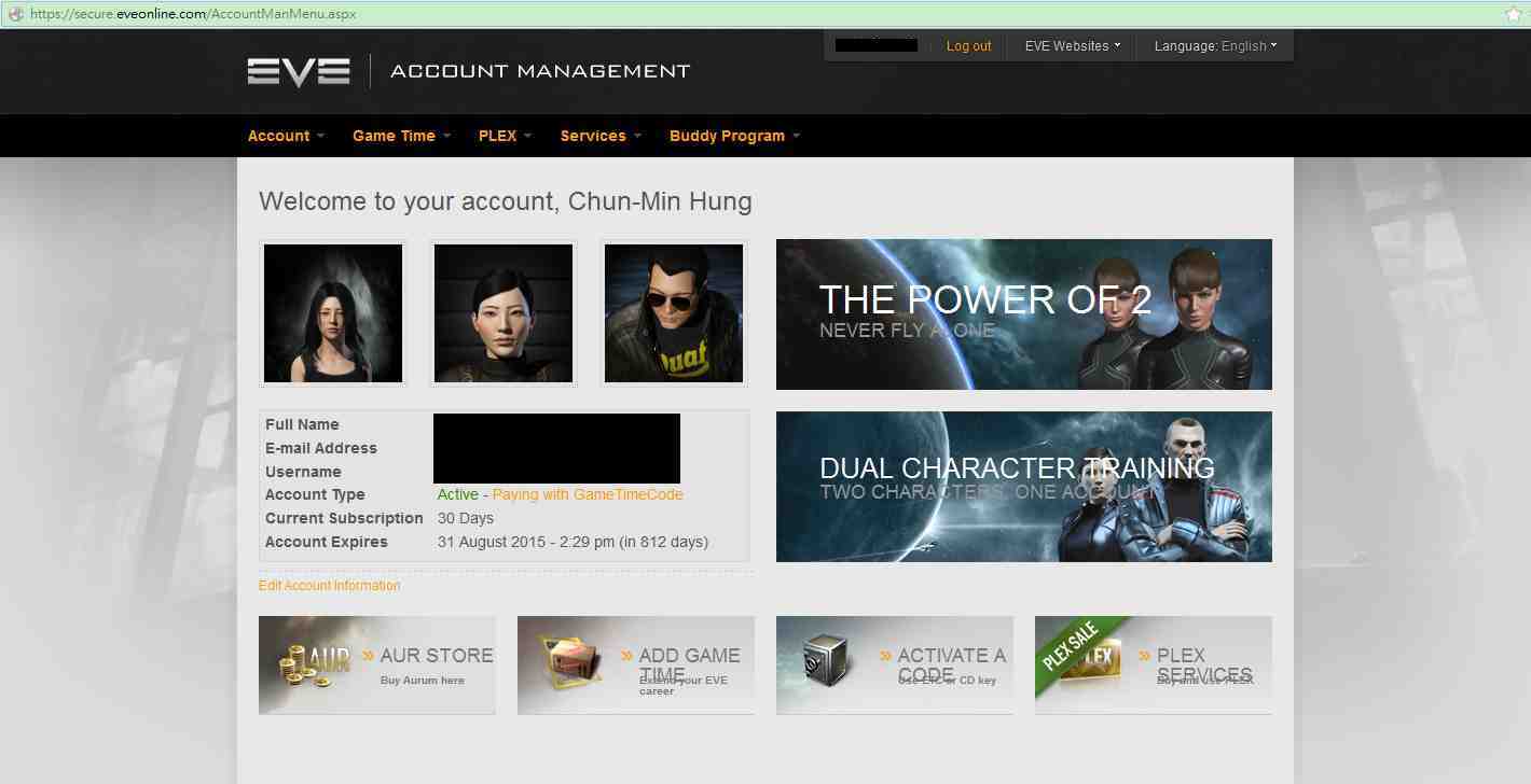 【問題】關於 Subscription Renewal EVE Online @EVE Online 哈啦板 - 巴哈姆特