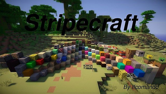 【猴子介紹】線條風材質包Stripecraft 1.5 [16x16] @Minecraft 我的世界（當個創世神） 哈啦板 - 巴哈姆特