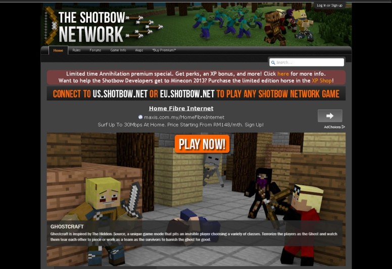 【攻略】注冊外國伺服器Shotbow Network (版本1.7) @Minecraft 我的世界（當個創世神） 哈啦板 - 巴哈姆特