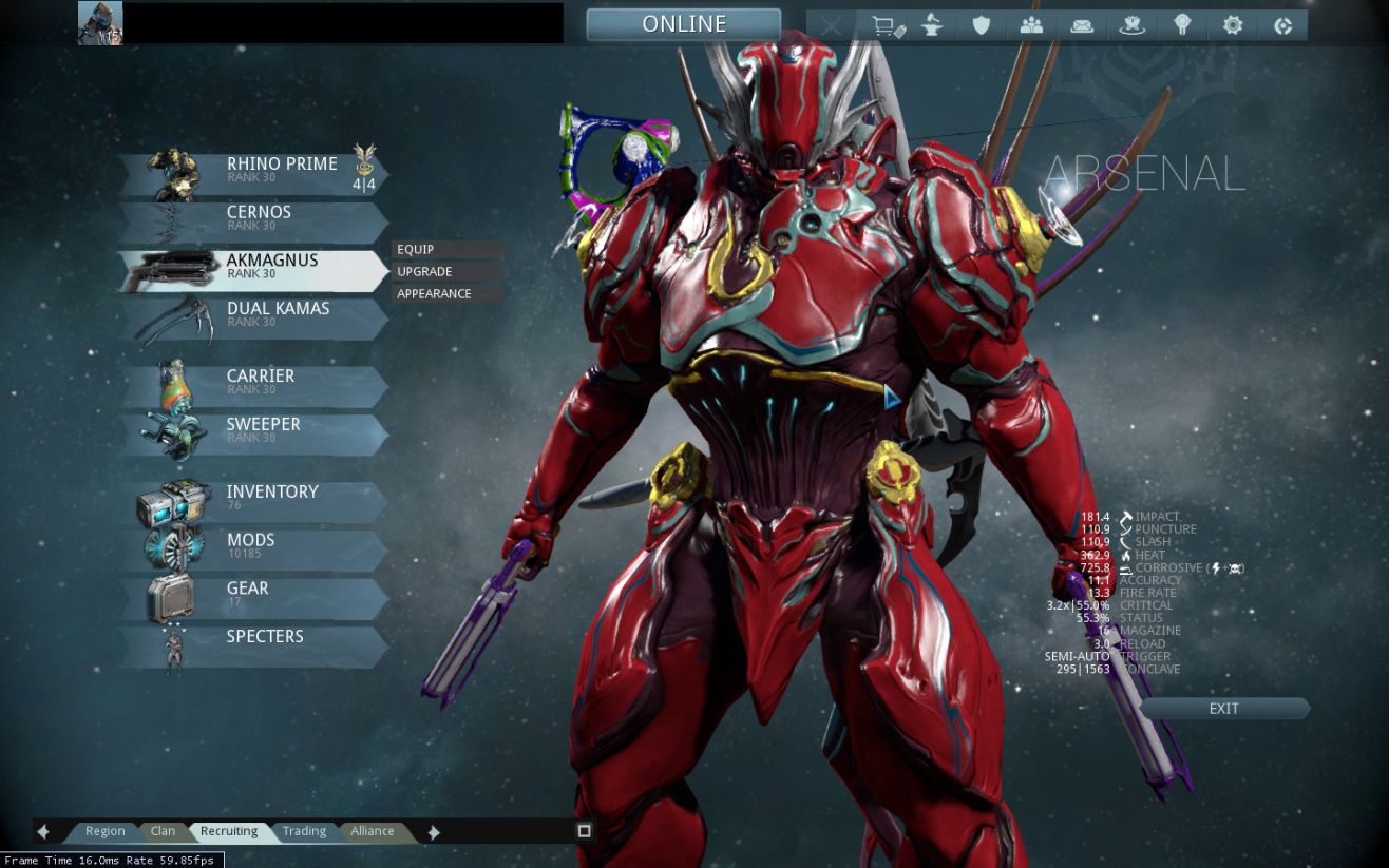 【心得】平凡中帶點不平凡 ── AKMAGNUS @Warframe 精華區 - 巴哈姆特