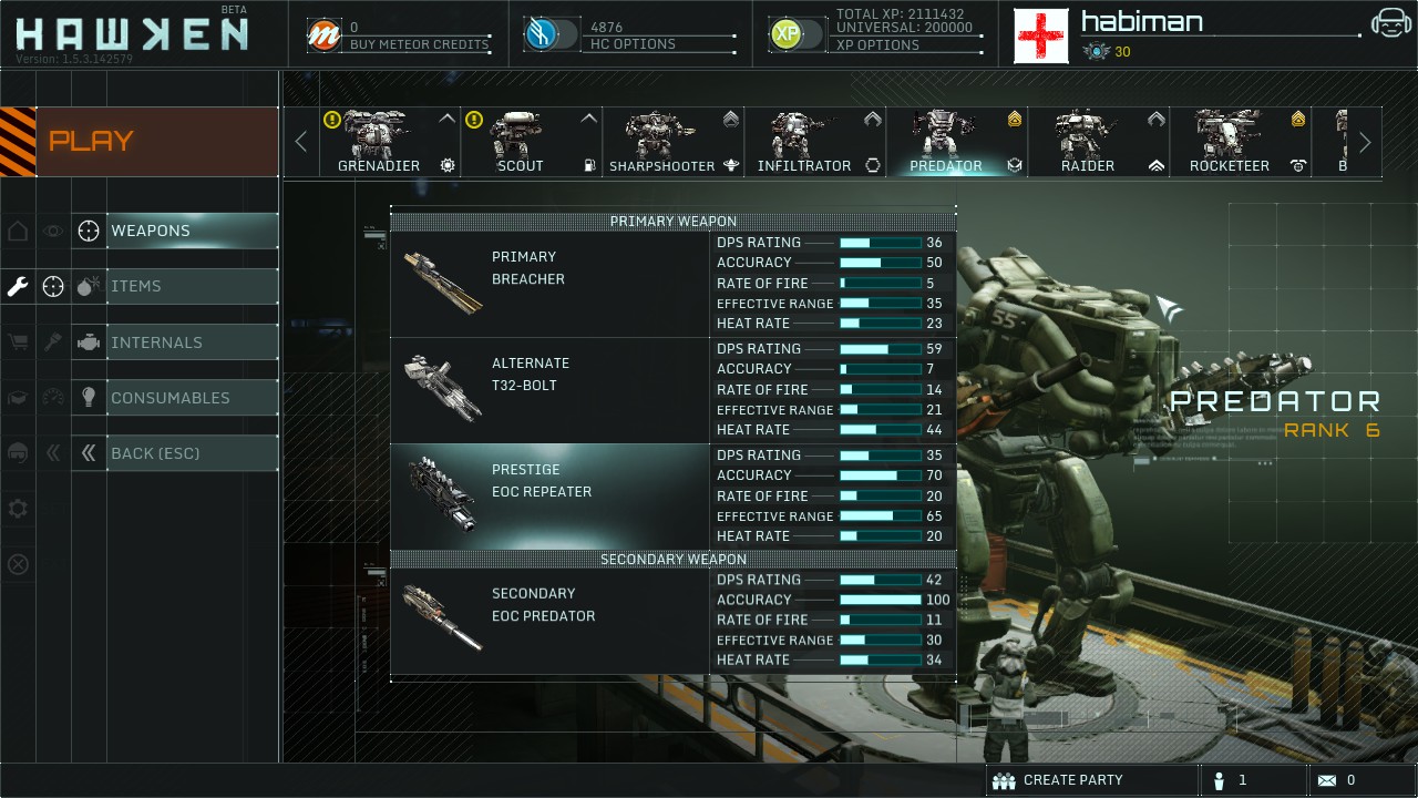 【心得】機體介紹-Predator @Hawken 哈啦板 - 巴哈姆特