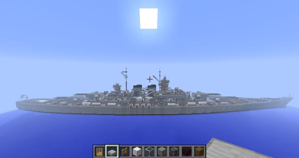 Minecraft-納粹海軍未成戰艦-H型-H44超級戰艦 - SamM4A1的創作 - 巴哈姆特
