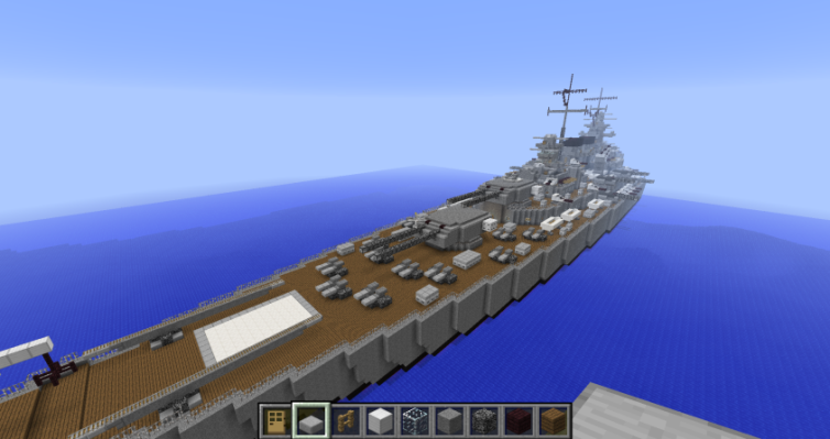 Minecraft-納粹海軍未成戰艦-H型-H44超級戰艦 - SamM4A1的創作 - 巴哈姆特