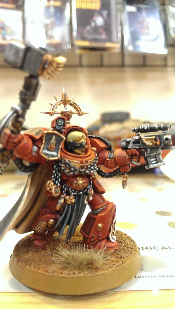 [作品分享]40k 血天使第一連連長 巴爾之盾 Captain karlaen @戰鎚：40K 系列（Warhammer:40000） 哈啦板 ...