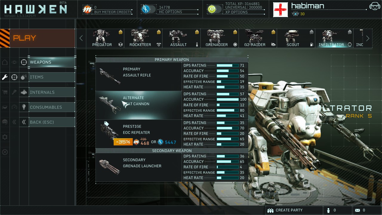 【心得】機體使用心得 Infiltrator滲透者 @Hawken 哈啦板 - 巴哈姆特