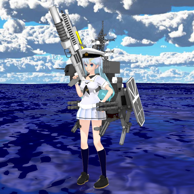 MMD人物改造．原創提督護堂久遠(艦娘)Ver2.0 - kakehane的創作 - 巴哈姆特