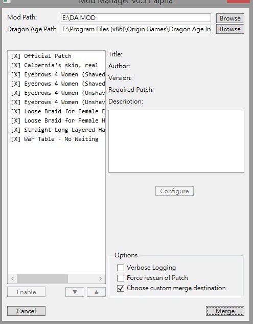 【問題】有關 DAI Mod Manager v0.51出現的問題(已爬文不果) @闇龍紀元 系列（Dragon Age） 哈啦板 - 巴哈姆特