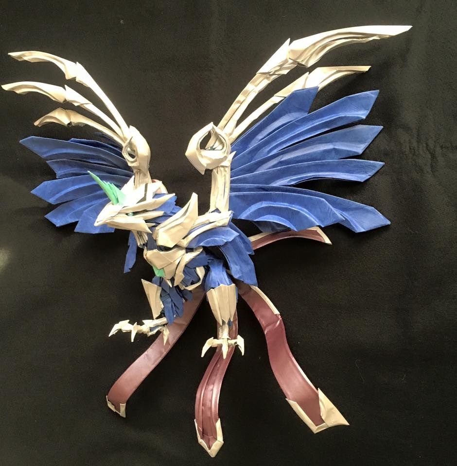 紙藝作品-dark frost anivia-暗霜冰晶鳳凰 - BILL1375的創作 - 巴哈姆特
