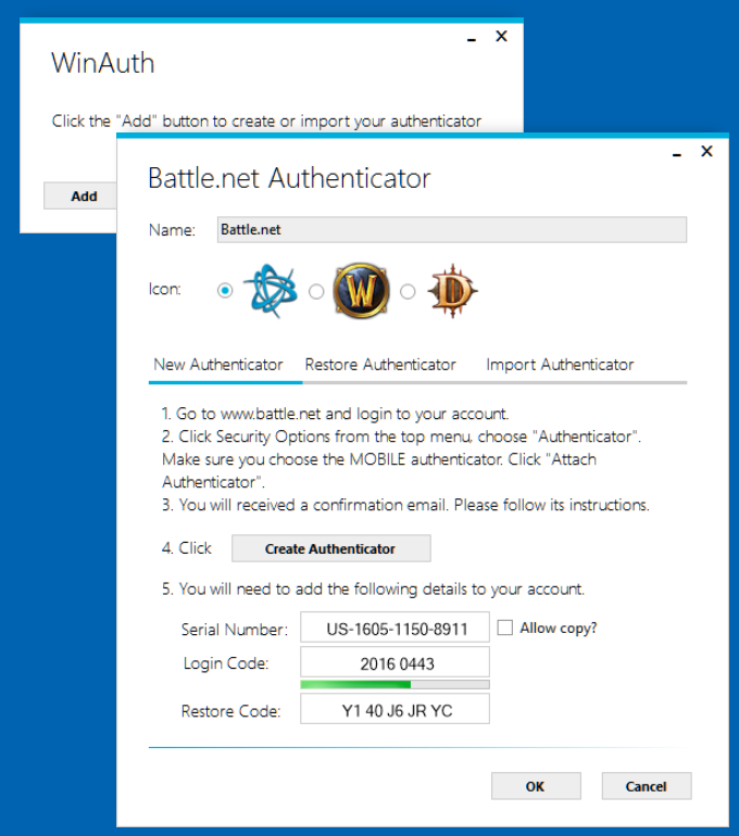 【其他】Windows 版本的驗證器 -- WinAuth @WOW 魔獸世界 哈啦板 - 巴哈姆特