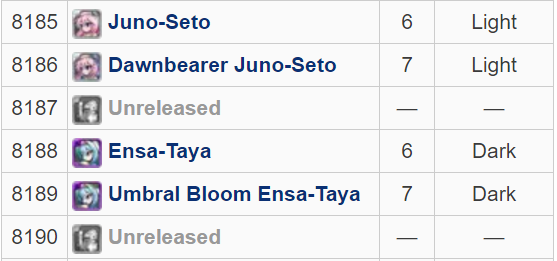【情報】被遺忘的女神 "拂曉曙光"-Juno-Seto "夜幕盛開"-Ensa-Taya @勇者前線 Brave Frontier 哈啦板 ...