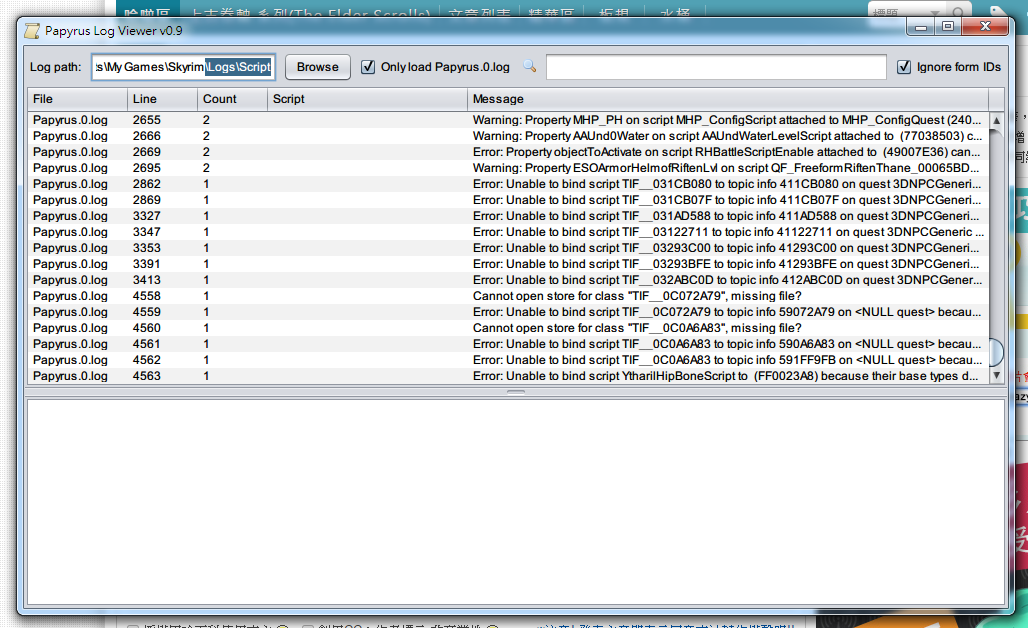 【心得】發一篇簡單的Papyrus Log Viewer使用及CTD排查分析！ @上古卷軸 系列(The Elder Scrolls) 哈啦板 ...