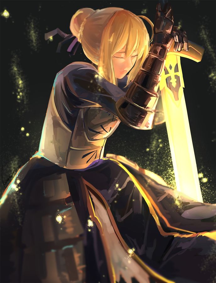【繪圖】Saber @TYPE-MOON 系列 哈啦板 - 巴哈姆特