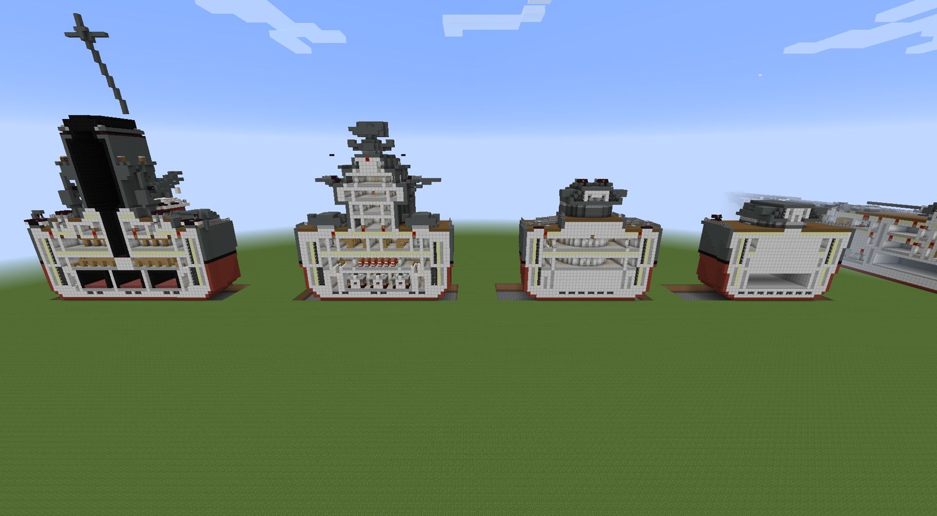 Minecraft H44 (尚未命名) 超級戰艦 介紹!!!!! H class Battleship - oplopl870702的創作 ...