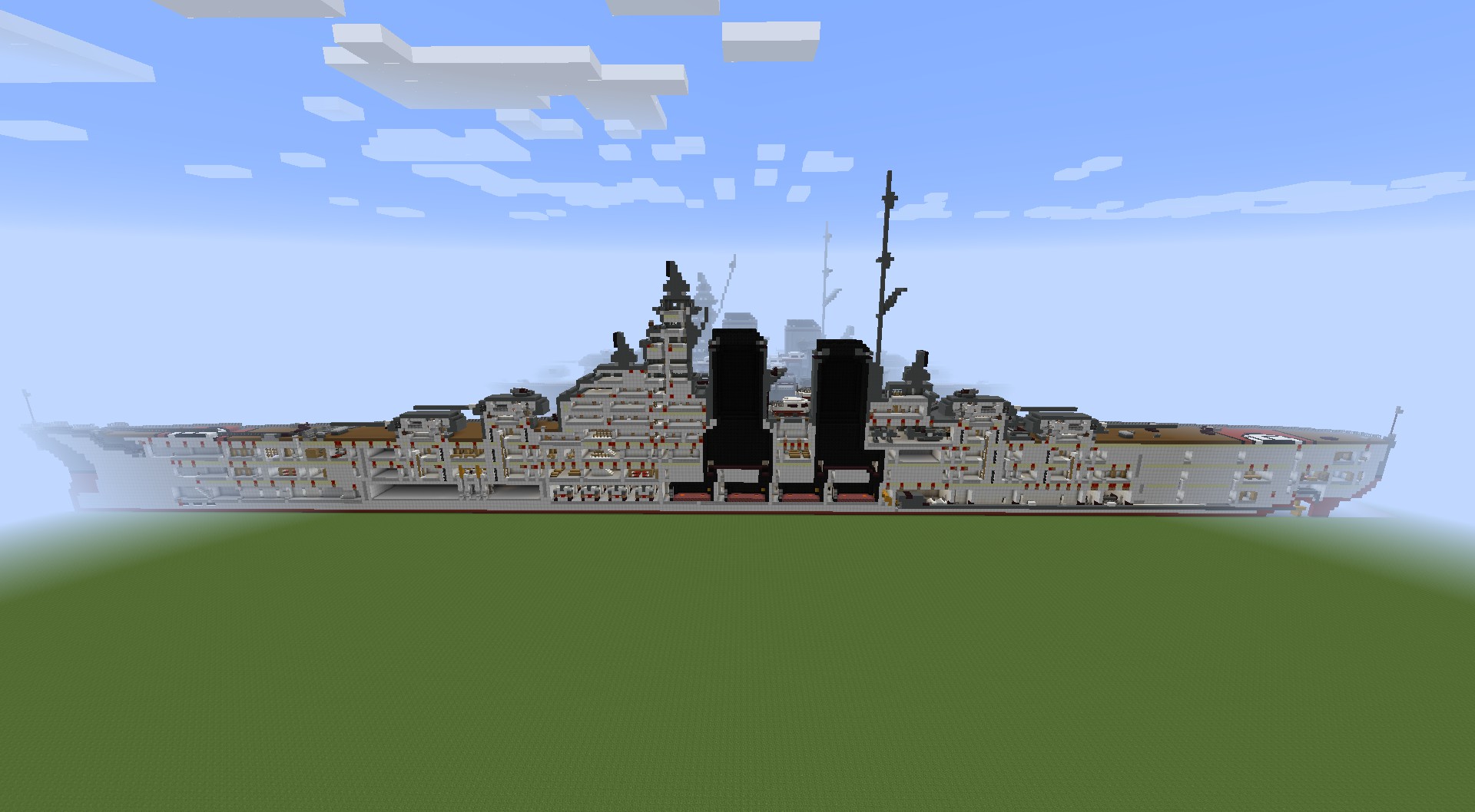 Minecraft H44 (尚未命名) 超級戰艦 介紹!!!!! H class Battleship - oplopl870702的創作 ...