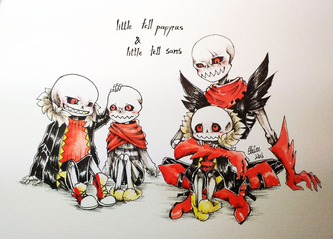 【心得】【手繪】Undertale&fell同人圖>w