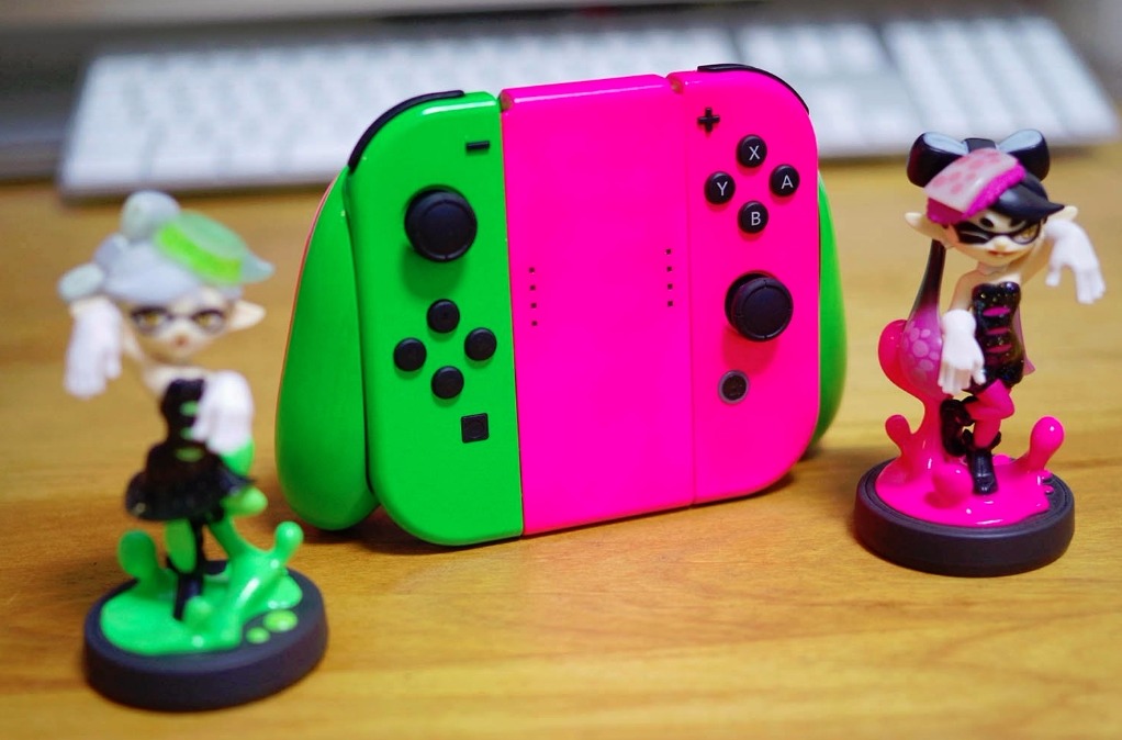 墨魚界超人氣偶像團體的顏色－粉絲自製『Splatoon 2』限定色Joy-Con - mildly的創作 - 巴哈姆特