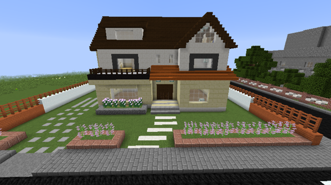 【悠閒】花崗岩蓋房子（創世神） - mm260134的創作 - 巴哈姆特