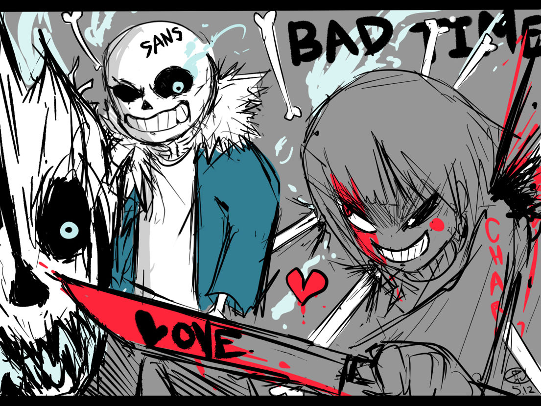 Undertale SANS VS. CHARA - ernest0326的創作 - 巴哈姆特