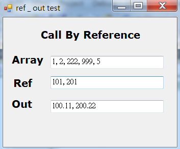 C# Call By Reference - s1234567的創作 - 巴哈姆特